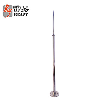 Simple Rod Single Pin Stainless Steel SUS304L Lightning Rod