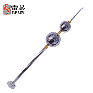 Reazy double stainless steel balls lightning rod lightning conductor